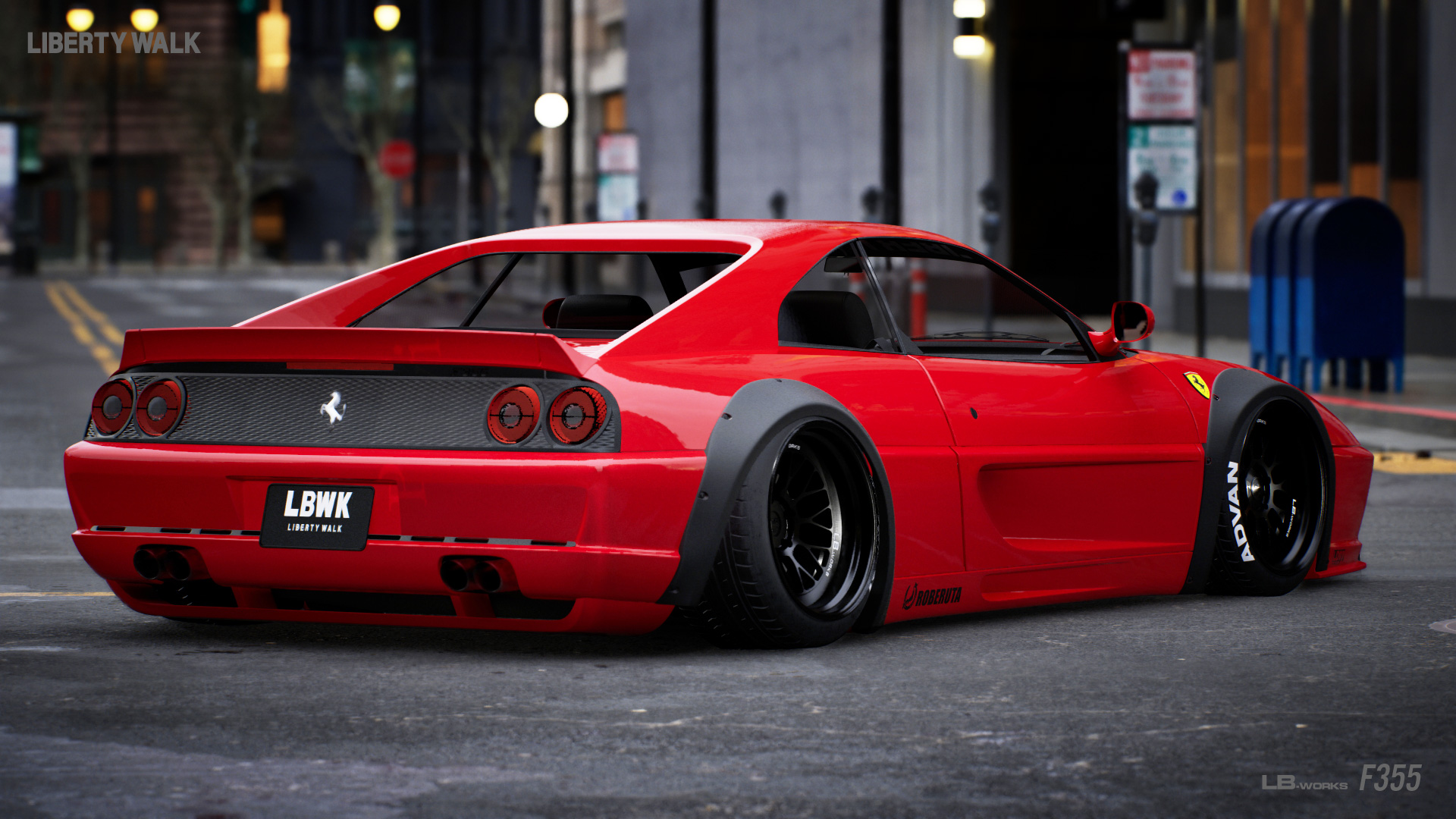 LB-WORKS Ferrari F355 - Liberty Walk | リバティーウォーク Complete car and ...