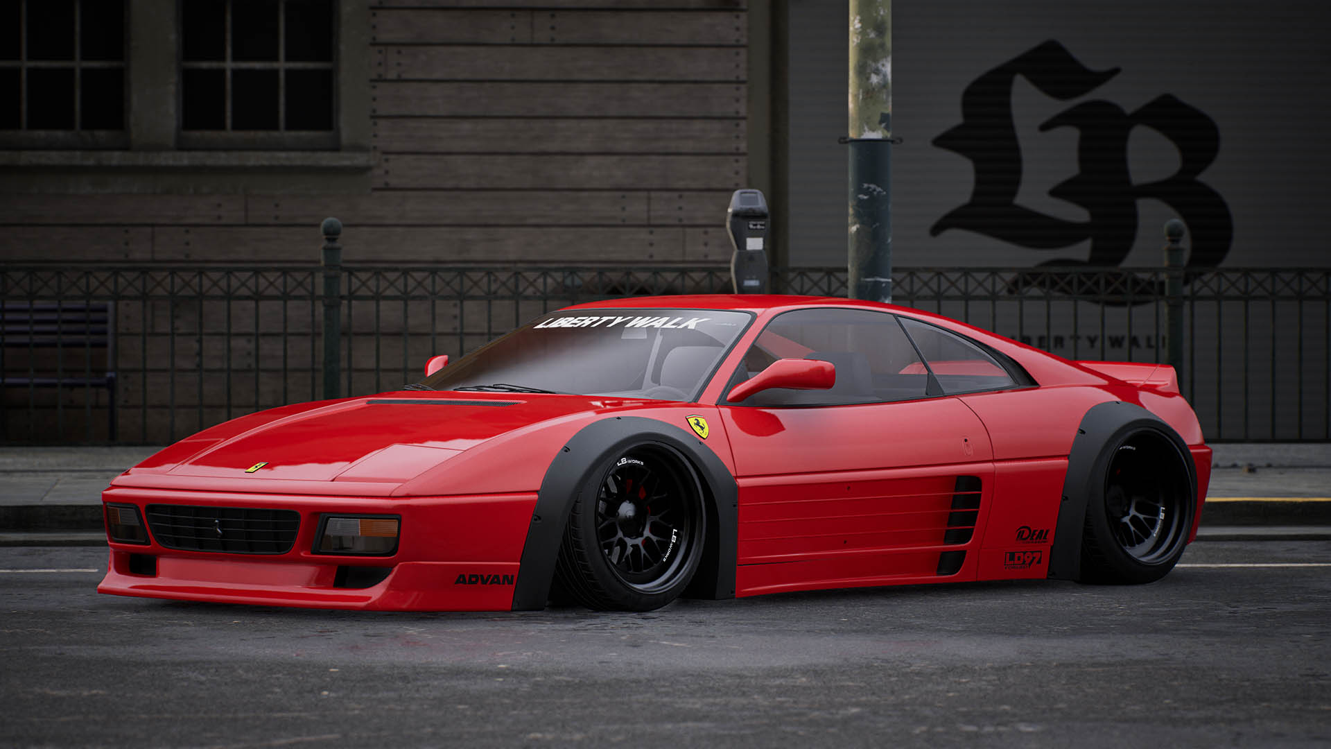 LB-WORKS Ferrari 348 - Liberty Walk | リバティーウォーク Complete car and customize!
